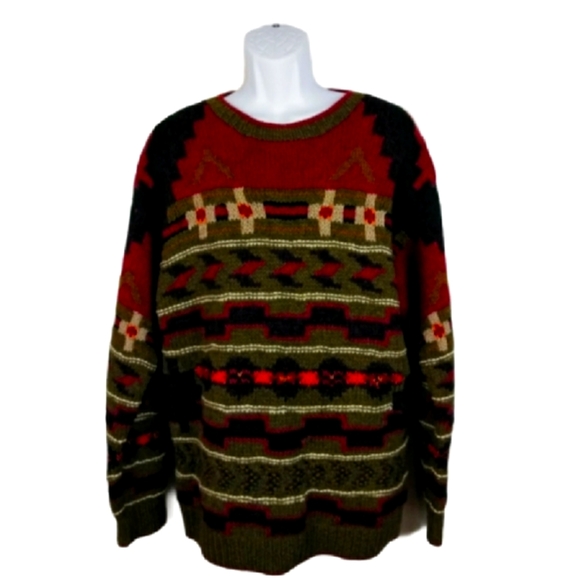 Woolrich | Sweaters | Woolrich Chunky Vintage Retro Wool Blend Pullover ...